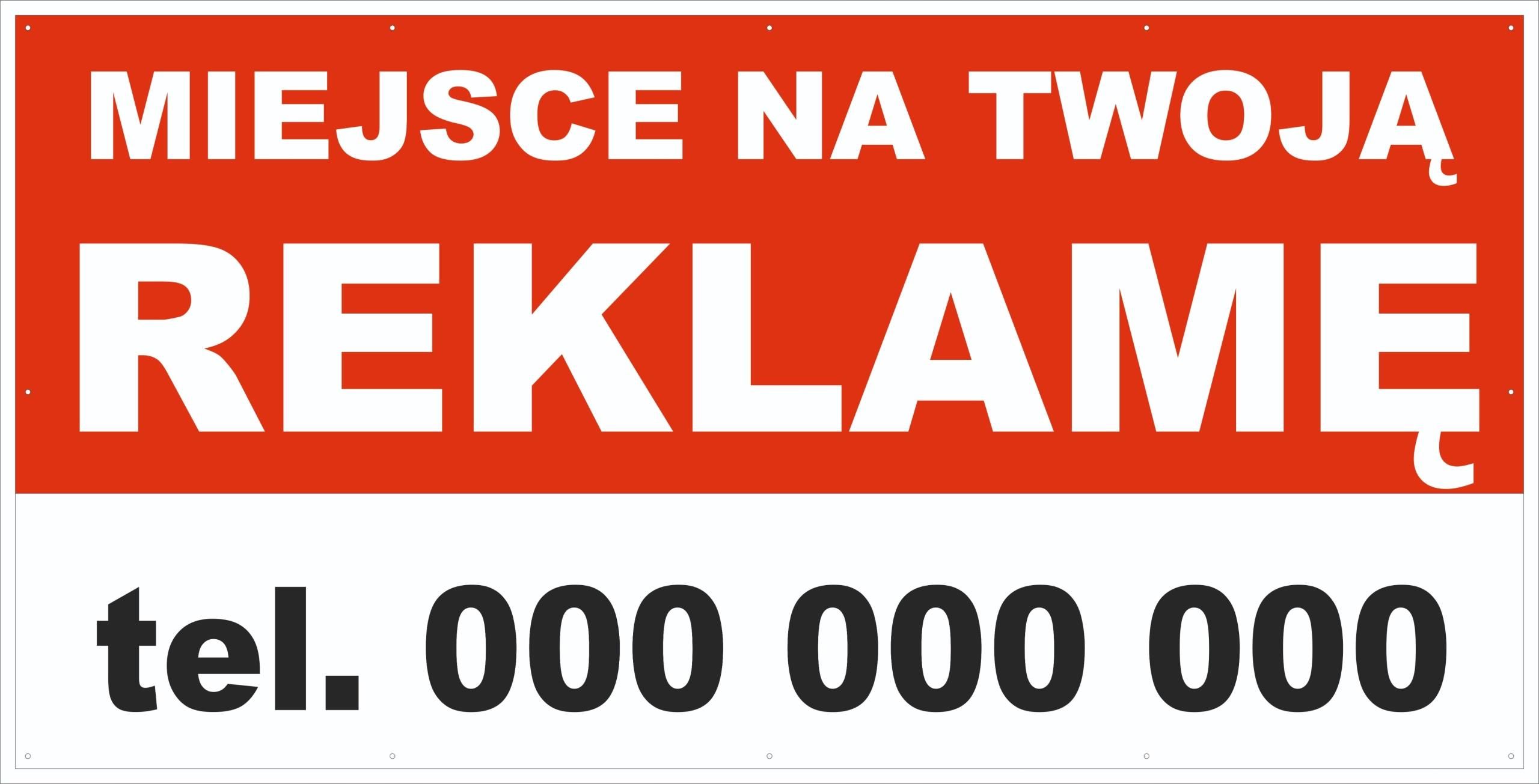 Baner Reklamowy Solidny 2M X 1M Twoja Reklama - Ceny i opinie - Ceneo.pl