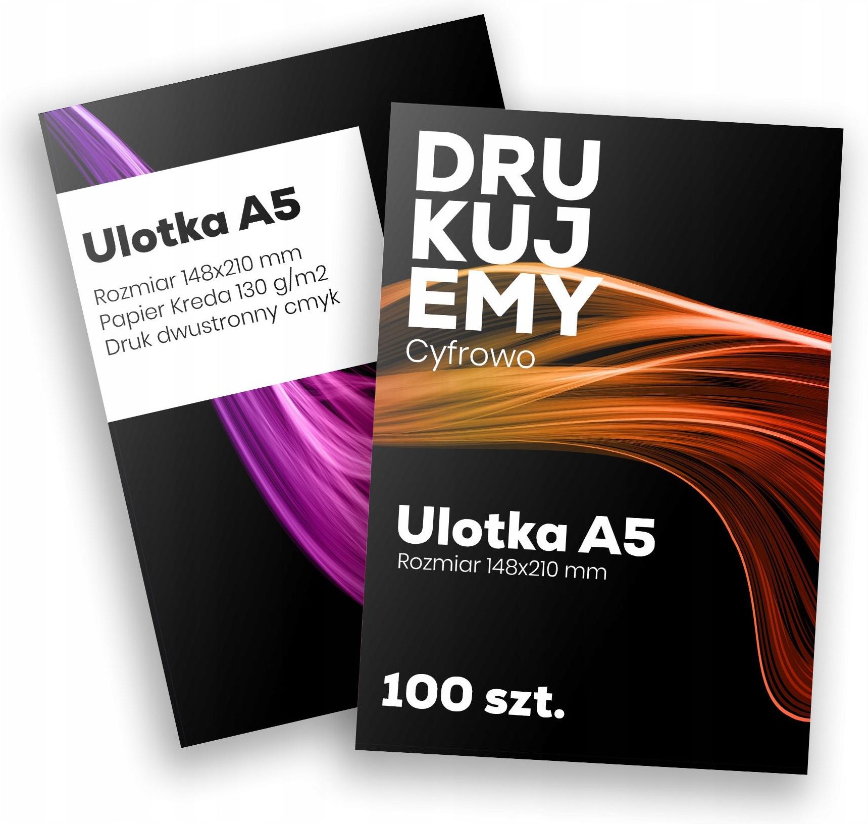 Ulotki Dwustronne A5 Papier Kreda 130G 100 Szt. - Ceny i opinie - Ceneo.pl