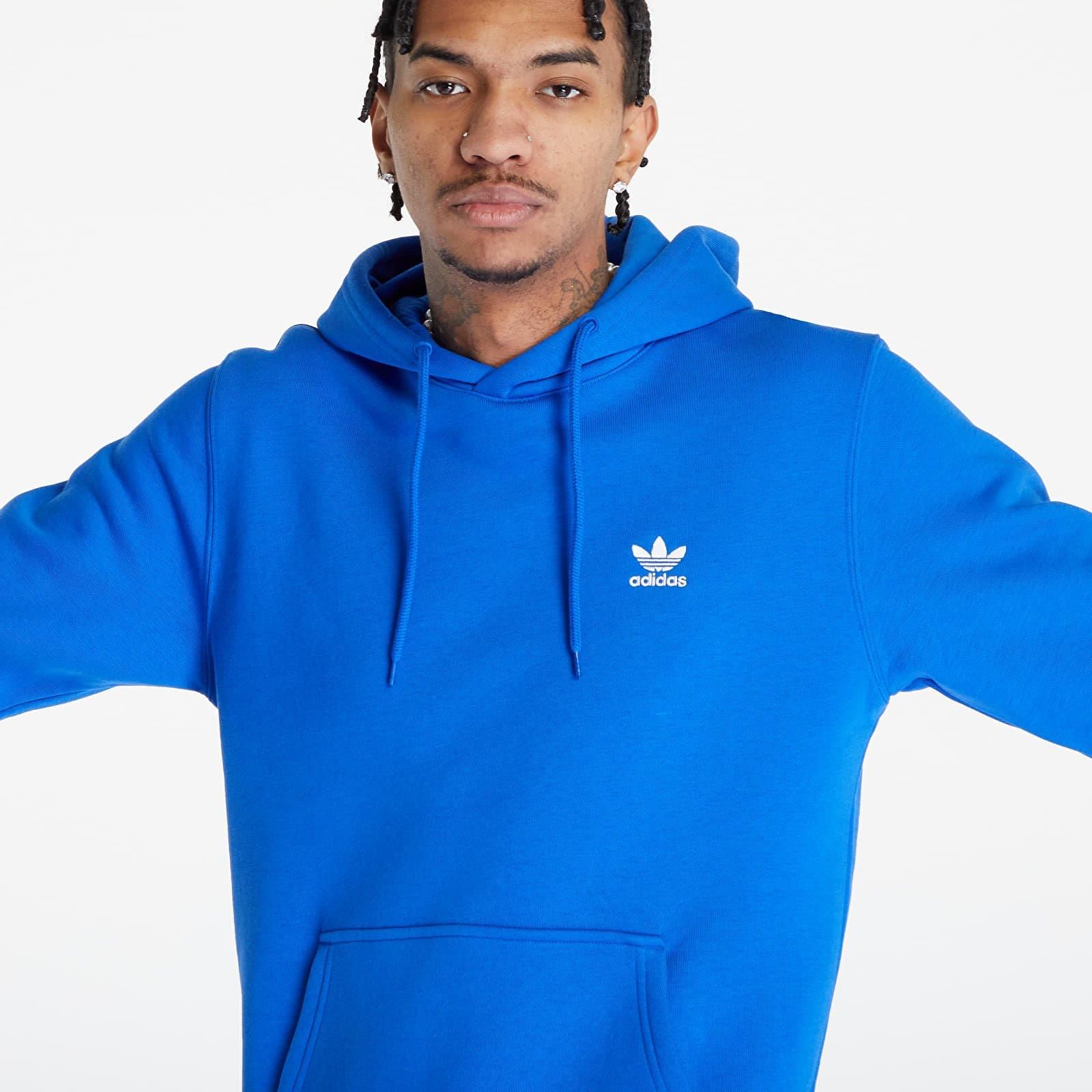 Adidas Originals Trefoil Essential Hoodie Semi Lucid Blue - Ceny i ...