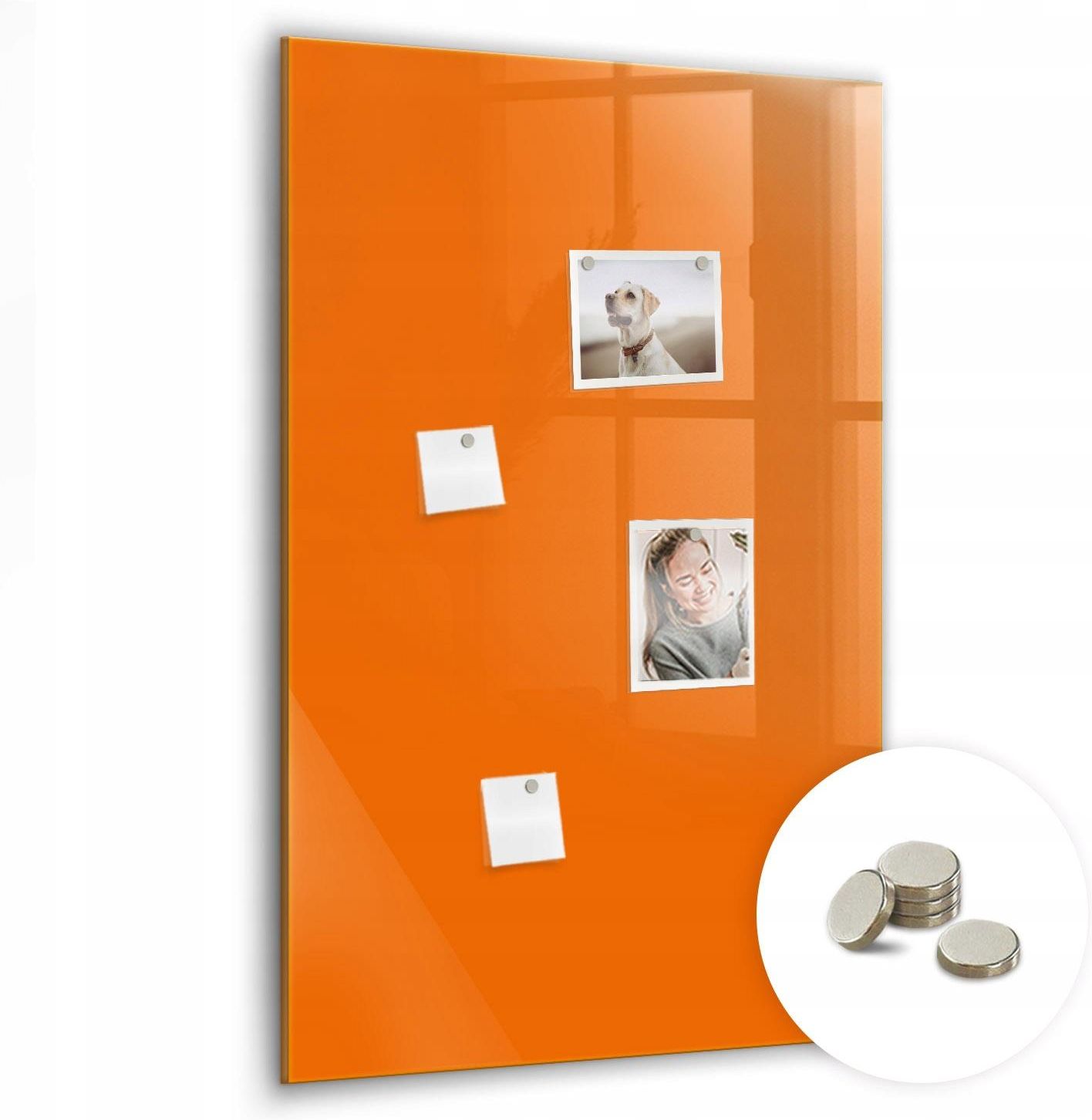 Foto Tablica Magnetyczna Z Nadrukiem Kolor Pomarańczowy 60X90cm - Ceny ...