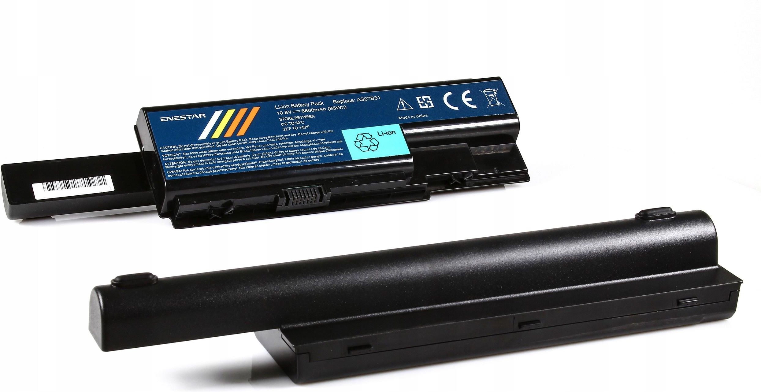 Bateria do laptopa Enestar 8800mAh do Acer Extensa 7630 7230E ...