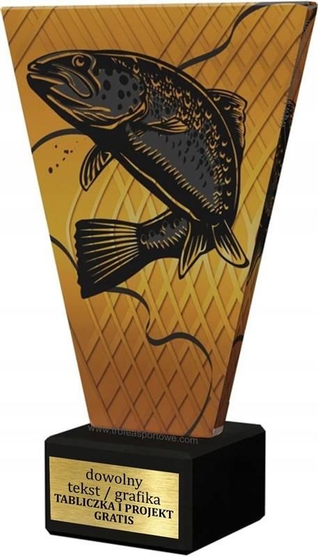 Nagroda Ryba Pstrąg Szklana+Marmur + Grawer 22cm - Ceny i opinie - Ceneo.pl