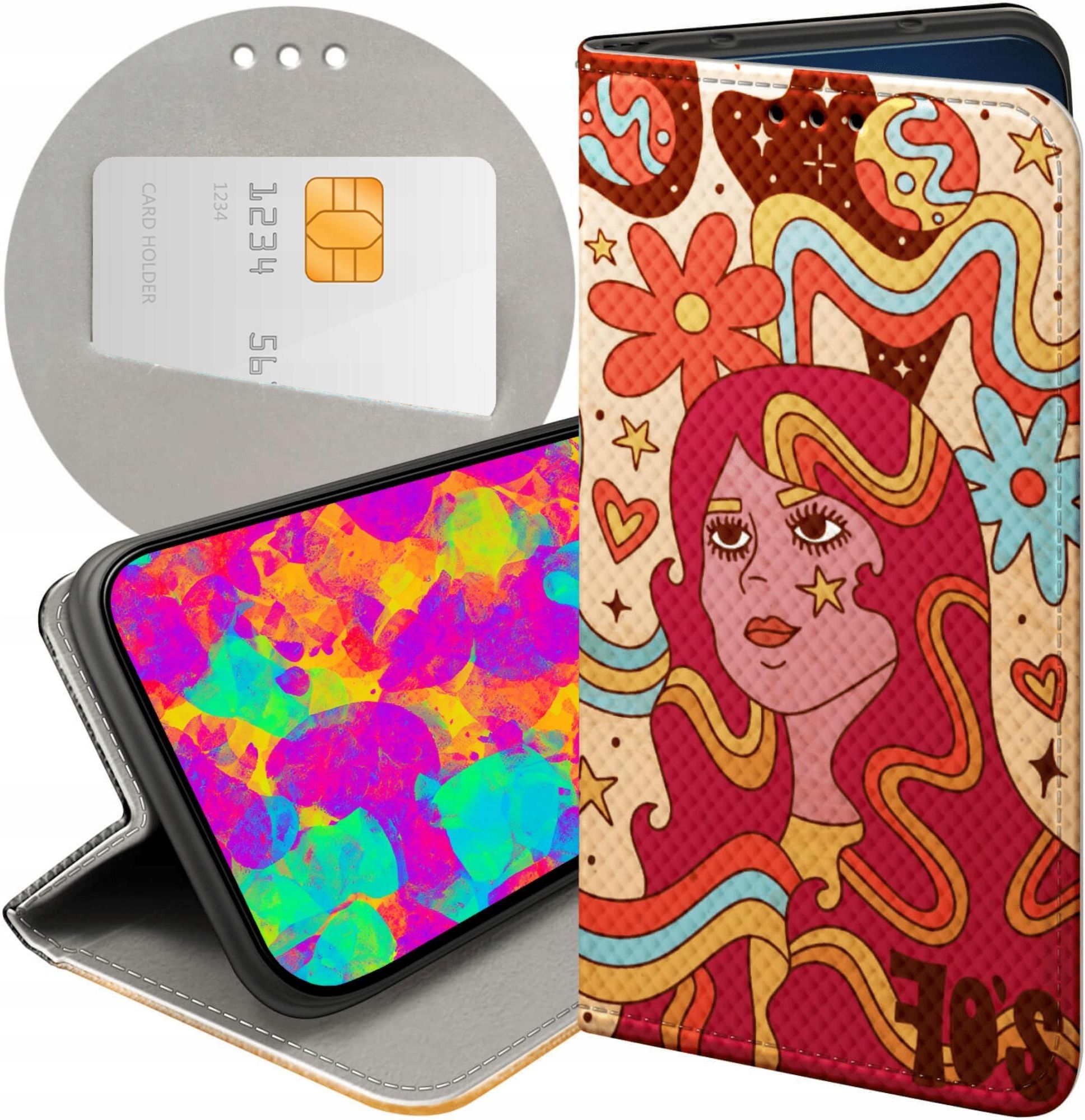 Hello Case Etui Z Klapką Do Oppo Reno 7 Hippie Peace Hippisi Futerał ...