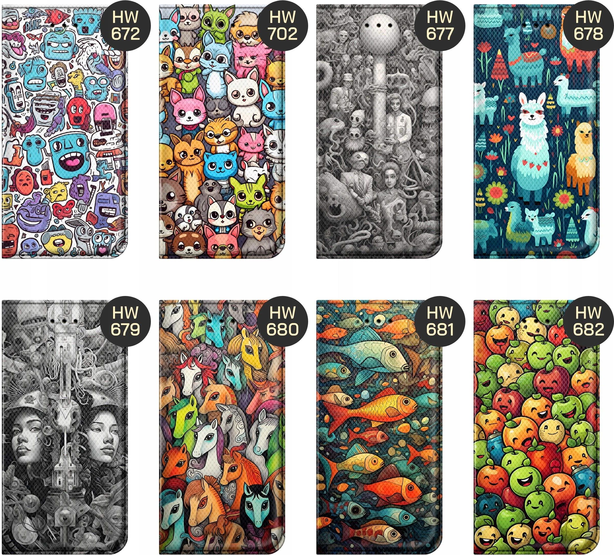 Hello Case Etui Do Samsung Galaxy A82 5G Doodle Zwierzęta Potwory ...