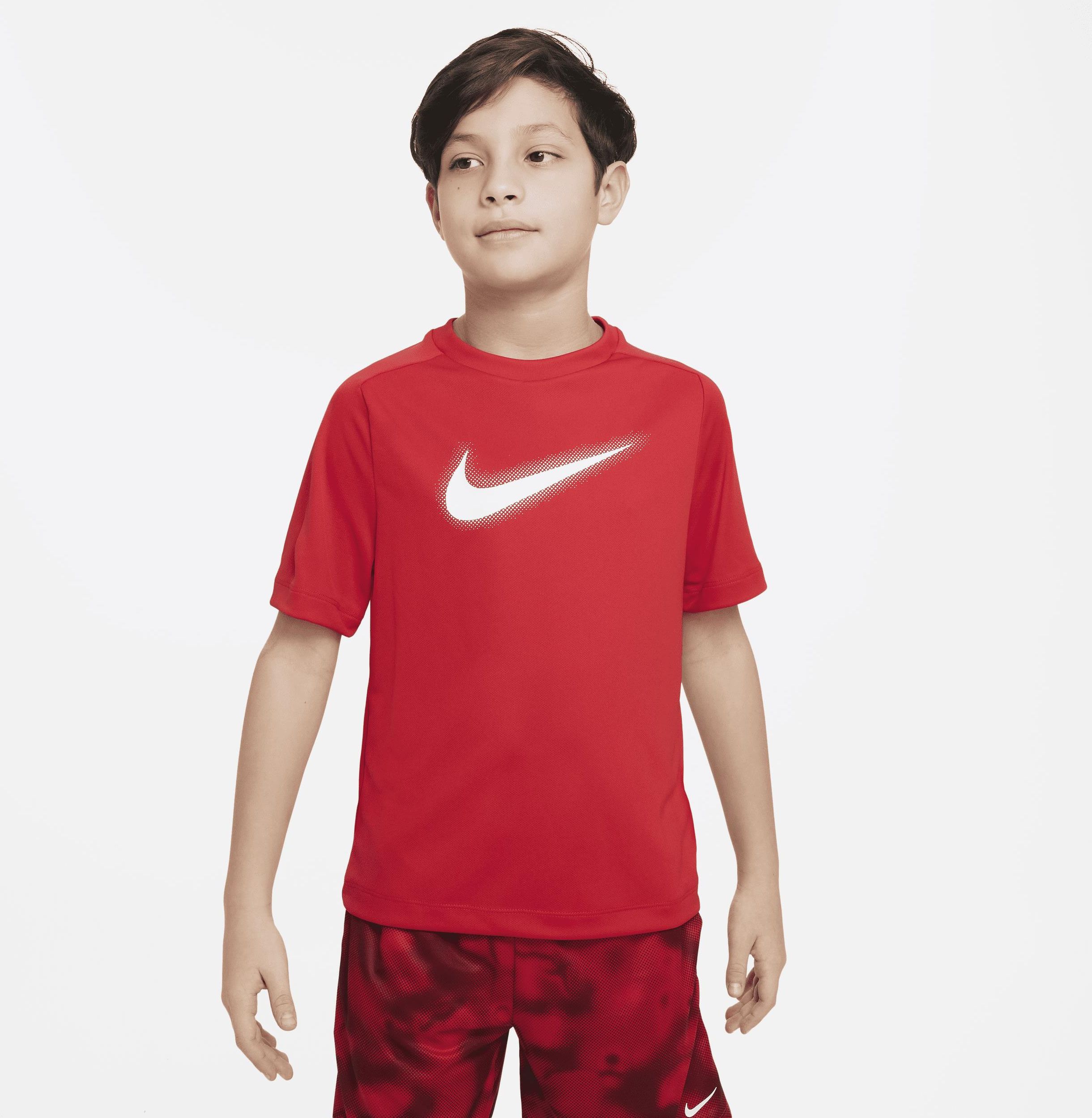 Nike Koszulka Treningowa Z Nadrukiem Dla Dużych Dzieci Chłopców Dri Fit