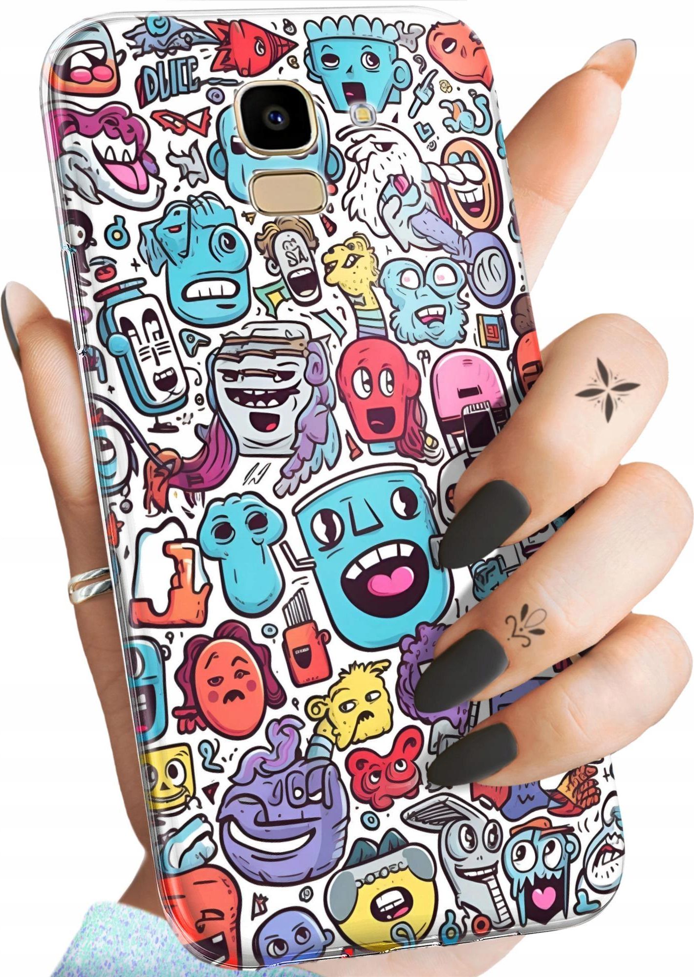 Hello Case Etui Do Samsung Galaxy J6 2018 Doodle Zwierzęta Potwory ...
