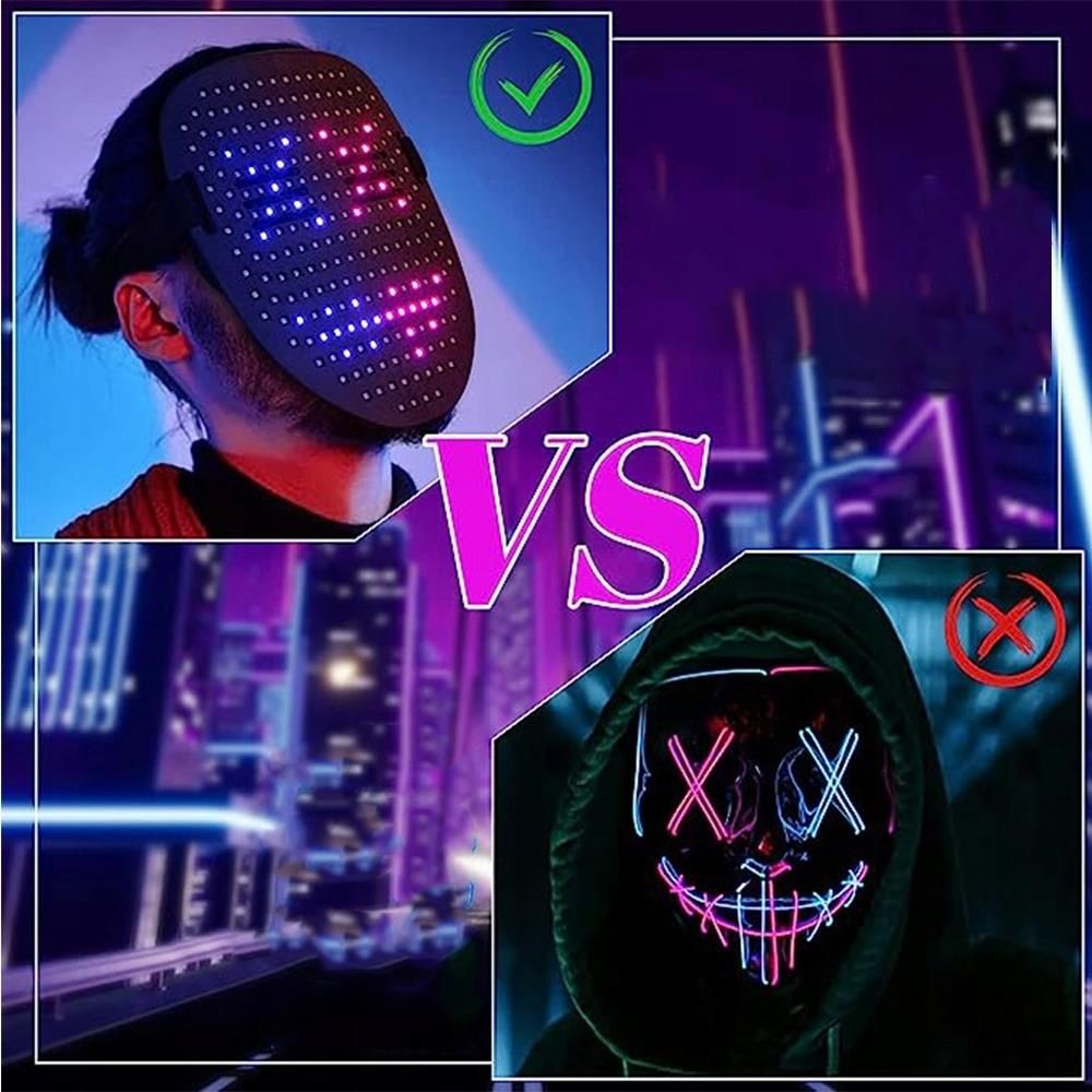 Maska Led Świecąca Z Sterowana Gest Z 50 Wzorów - Ceny i opinie - Ceneo.pl