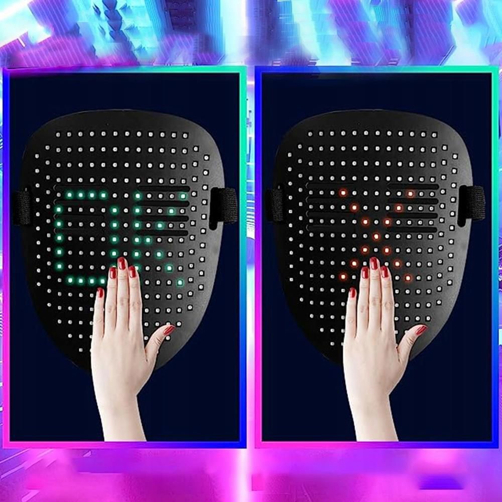 Maska Led Świecąca Z Sterowana Gest Z 50 Wzorów - Ceny i opinie - Ceneo.pl