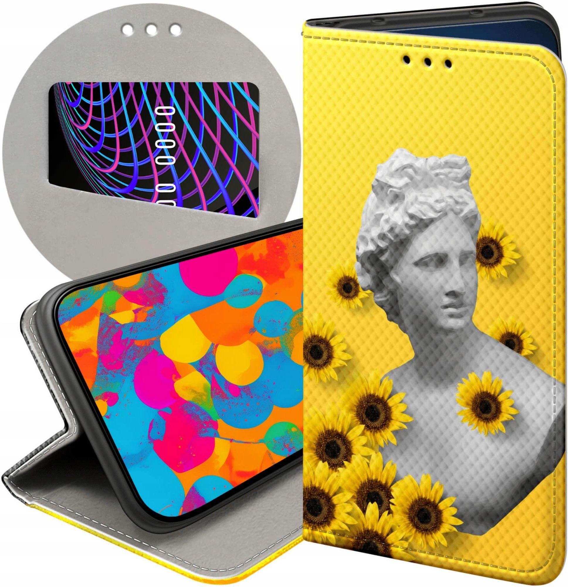 Hello Case Etui Z Klapką Do Vivo Y70 Żółte Słoneczne Yellow Futerał ...