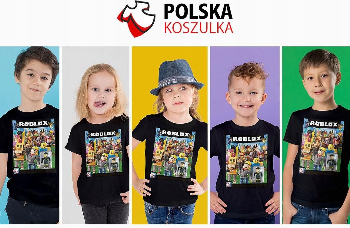 Zestaw 3W1 Koszulka Dla Dzieci Tatuaże Naklejki Roblox 128 Jakość ...