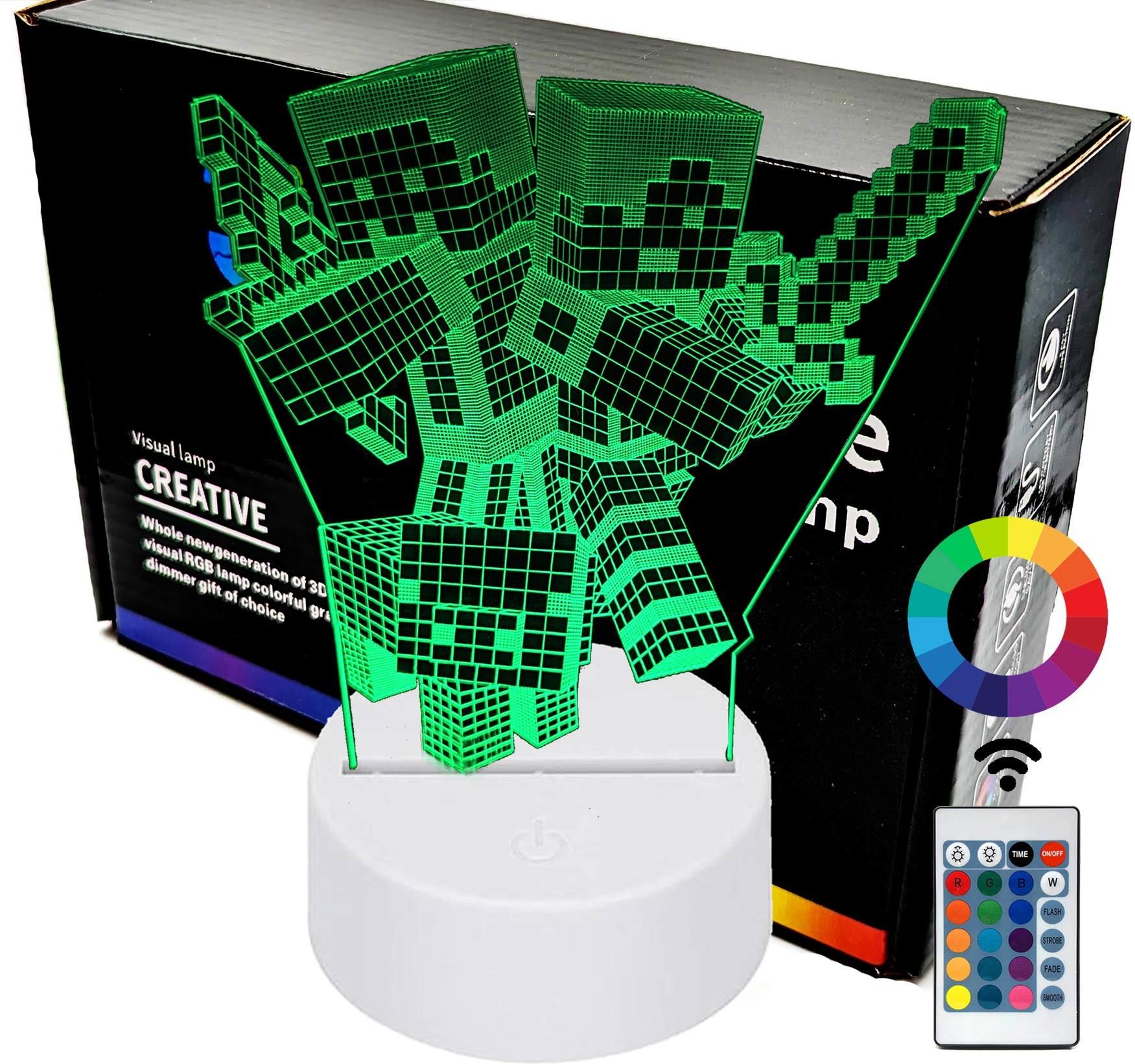 Lampka Nocna Minecraft 3D Lamp Led - Opinie i atrakcyjne ceny na Ceneo.pl