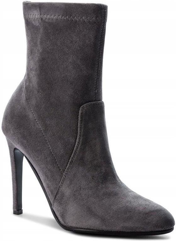 Eva Minge Damskie Botki Szare Wsuwane 38 0FX1* - Ceny i opinie - Ceneo.pl