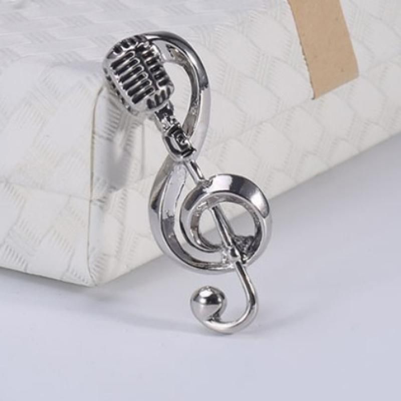 Blucome Alloy Nowy Mikrofon Nuta Broszki Emalia Pin Dla Kobiet Singer ...