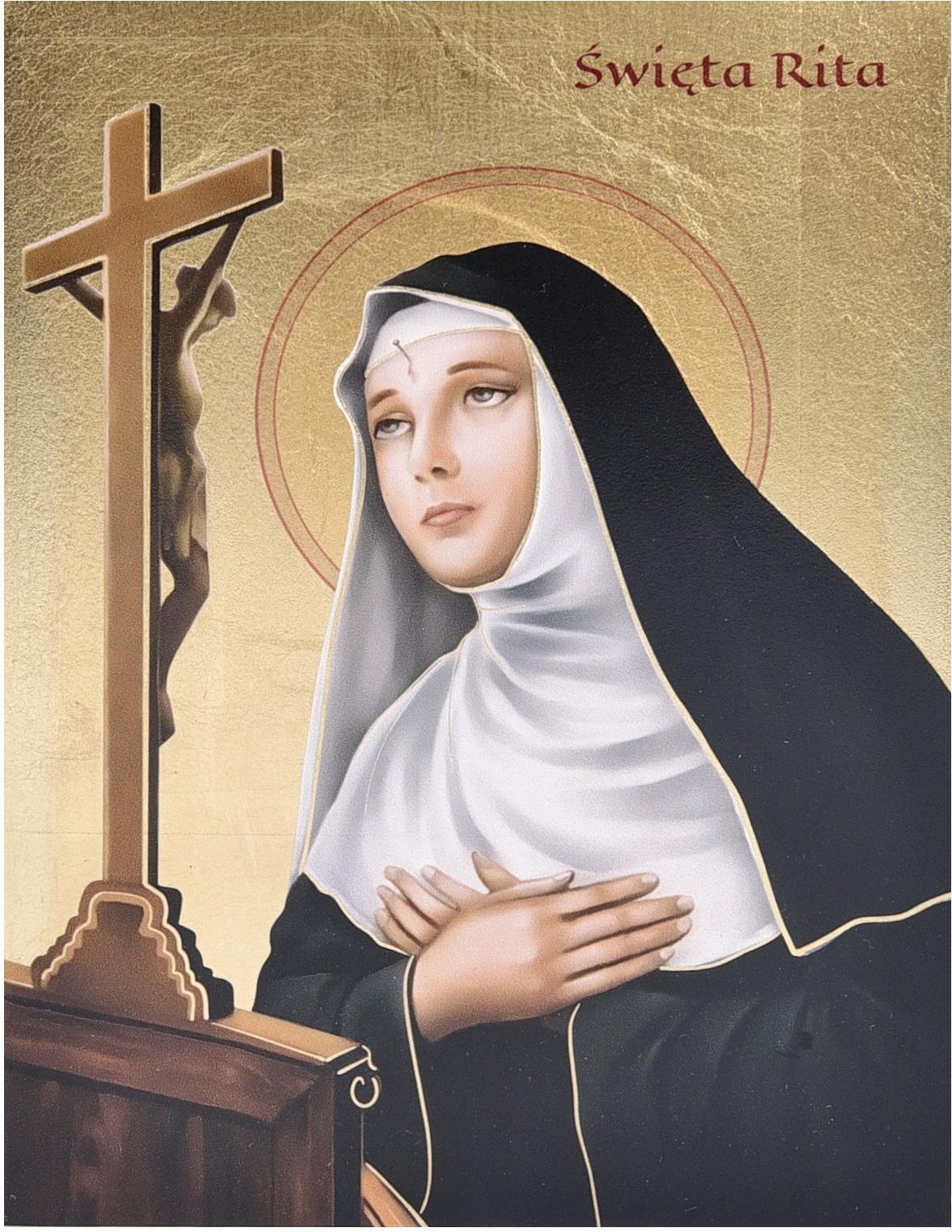Ikona Złocona Św. Rita - Ceny i opinie - Ceneo.pl