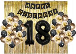 Party Deco Zestaw Dekoracji Balony 18 Urodziny Osiemnastka Osiemnastka Dekoracja Xl 1624792681 ...