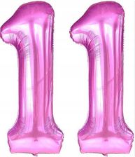 Balony Foliowe Na Imprezę Urodziny Cyfra 11 Różowe 1641821616 - Ceny i ...