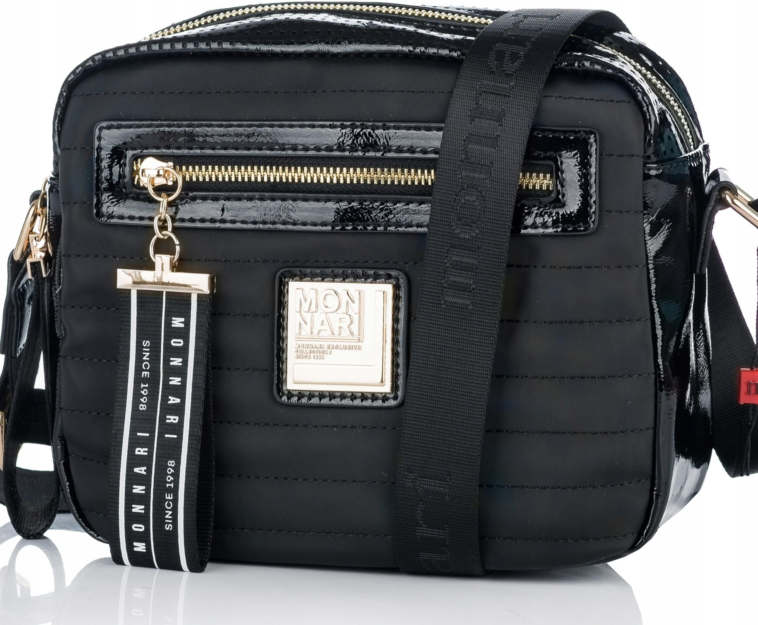 Sportowa Pikowana Torebka Listonoszka Monnari Czarny Wodoodporna - Ceny i opinie - Ceneo.pl