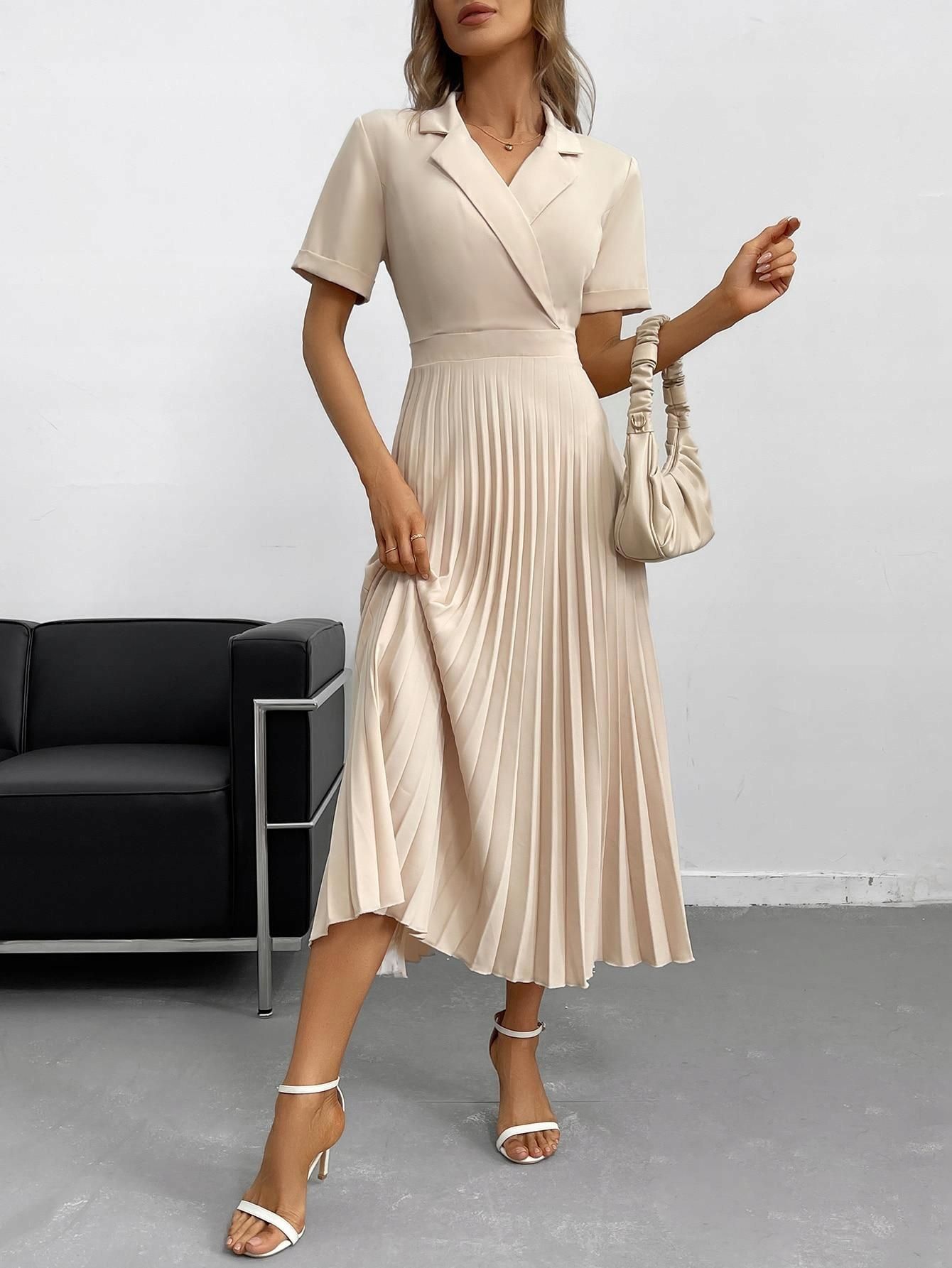 Sukienka Qku NF9__S Shein Plisowana - Ceny i opinie - Ceneo.pl