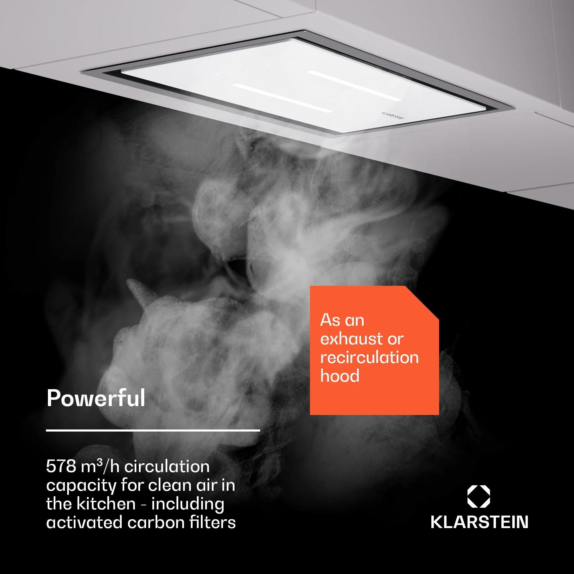 Okap Klarstein High Line Eco 77 Biały - Opinie i ceny na Ceneo.pl