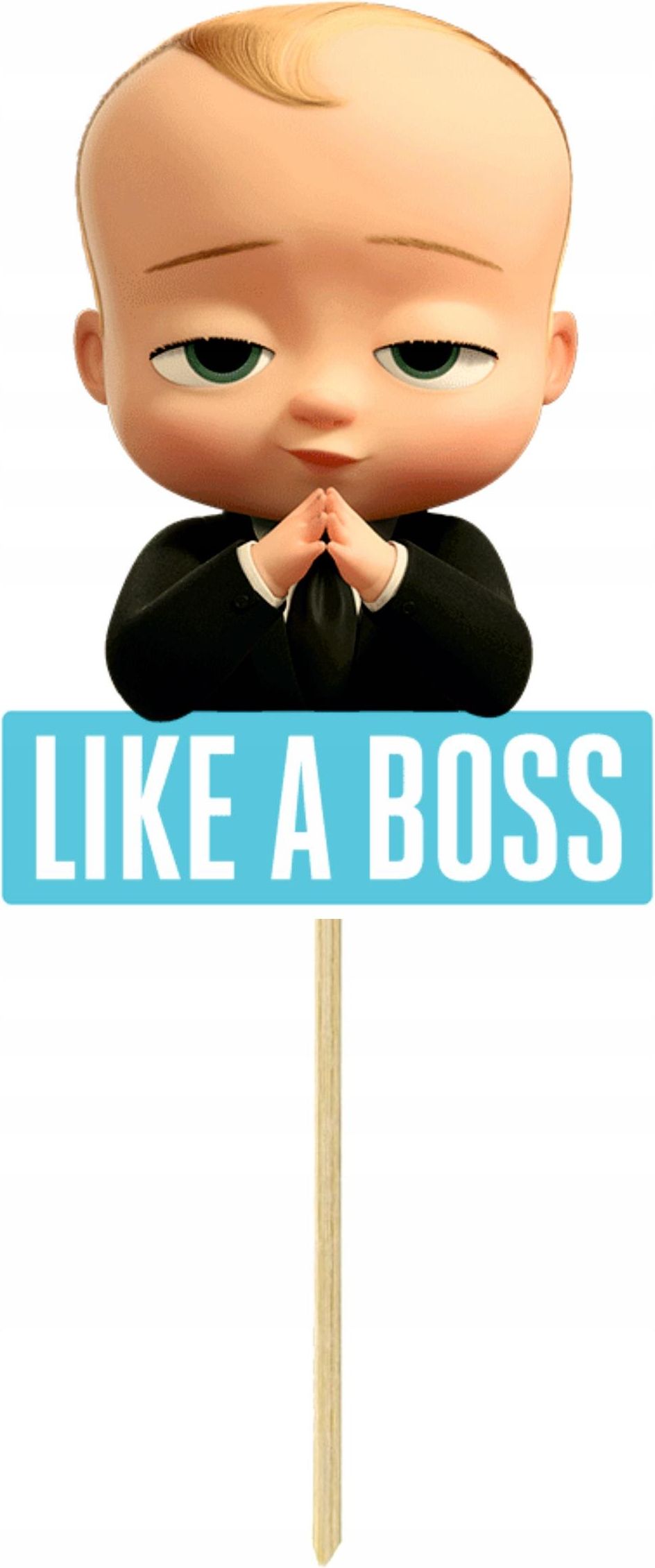 Wyjątkowe Z Drewna Topper Na Tort Na Urodziny Boss Baby Dziecko ...