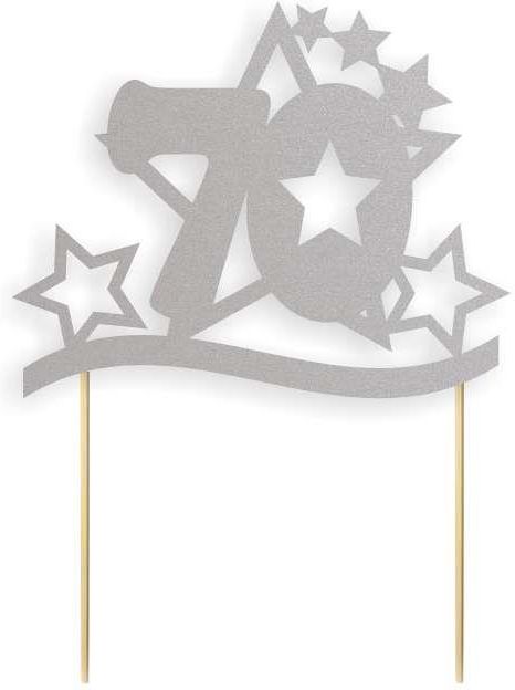 Topper Na Tort Na 70 Urodziny 70 Tka ONTT - Ceny i opinie - Ceneo.pl