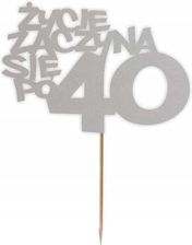 Topper Ozdoba Na Tort Na 40 Urodziny 40 Tka, ONTT - Ceny i opinie ...