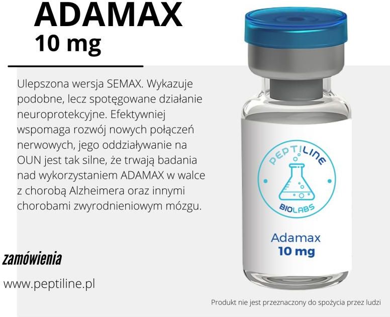 Peptyd Laboratoryjny ADAMAX 10 mg - Opinie i ceny na Ceneo.pl