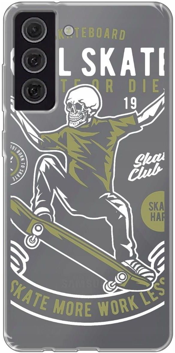 Phone Case Warrior Soft Samsung Galaxy S21 Fe Skull Skater - Etui na ...