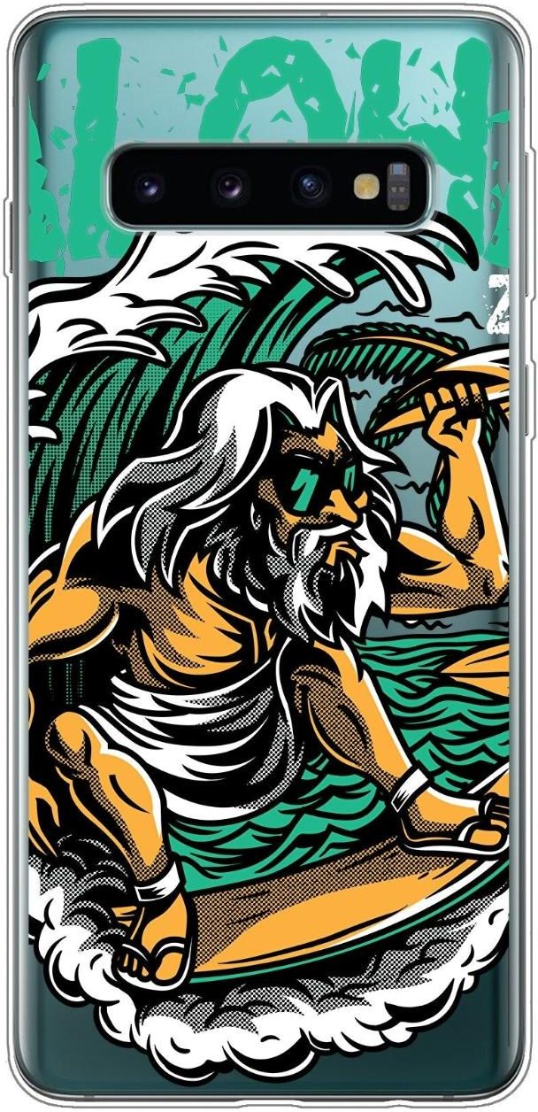 Phone Case Warrior Soft Samsung Galaxy S10 Aloha Zeus Black - Etui na ...