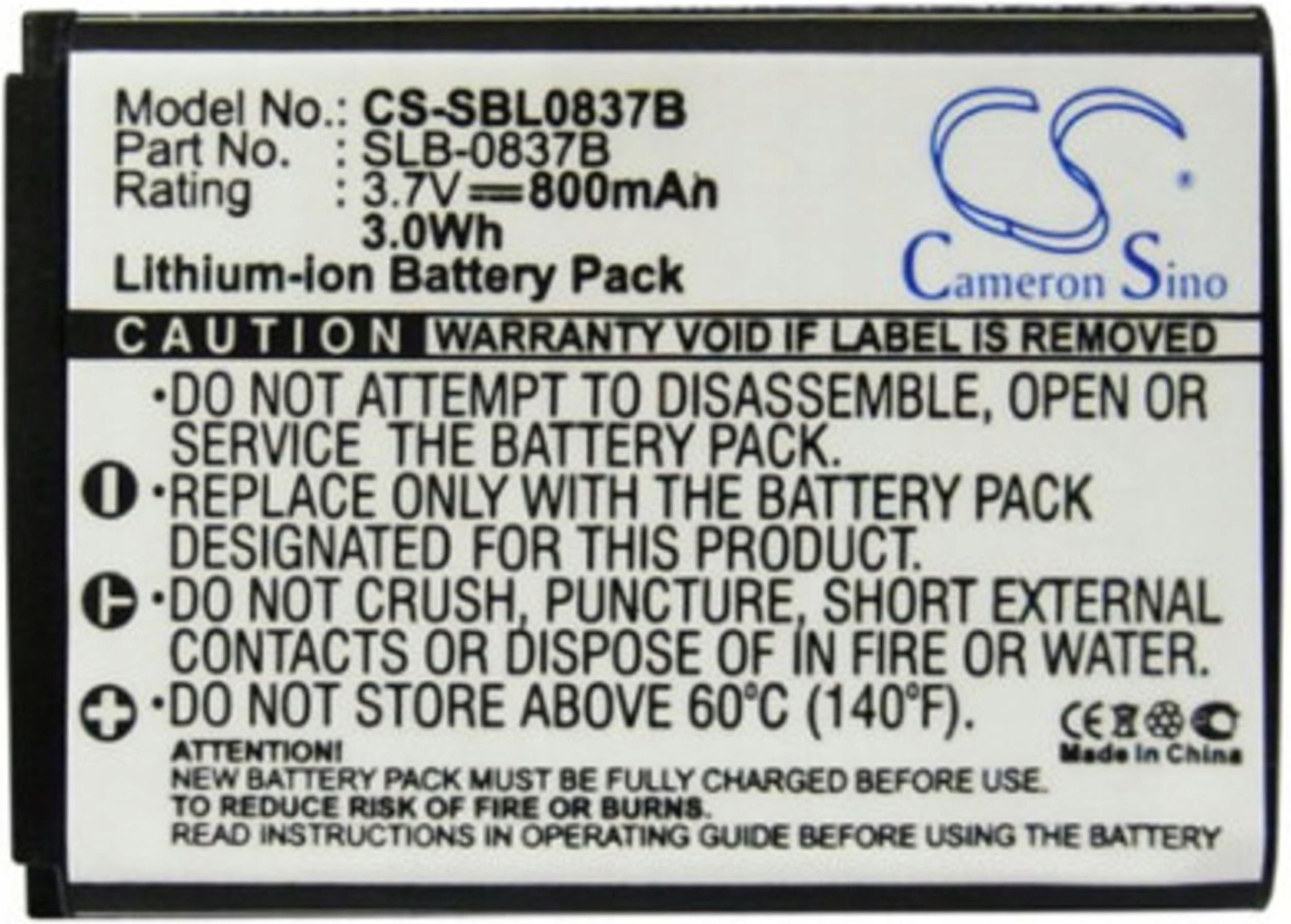 Akumulator dedykowany Cameron Sino Bateria Slb-0837B Do Samsung Slb ...