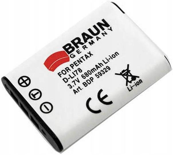 Akumulator dedykowany Braun Akumulátor Pentax D-Li78, Nikon En-El11, Olympus Li-60, Ricoh - Ceny ...