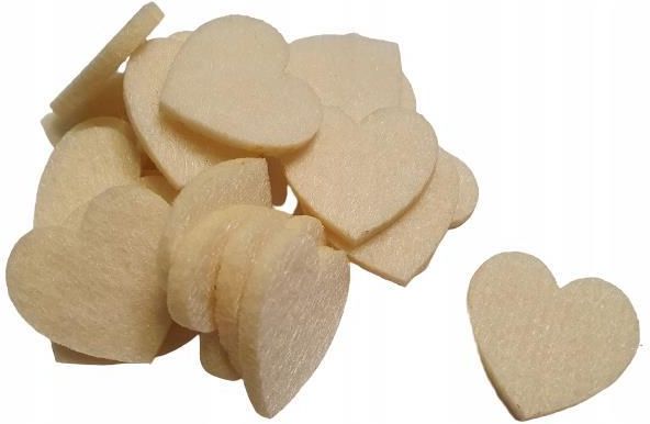 Świat Koralików Filc 4Mm Filcowe Serce Scrapki Ecru 3Cm 20Szt ...