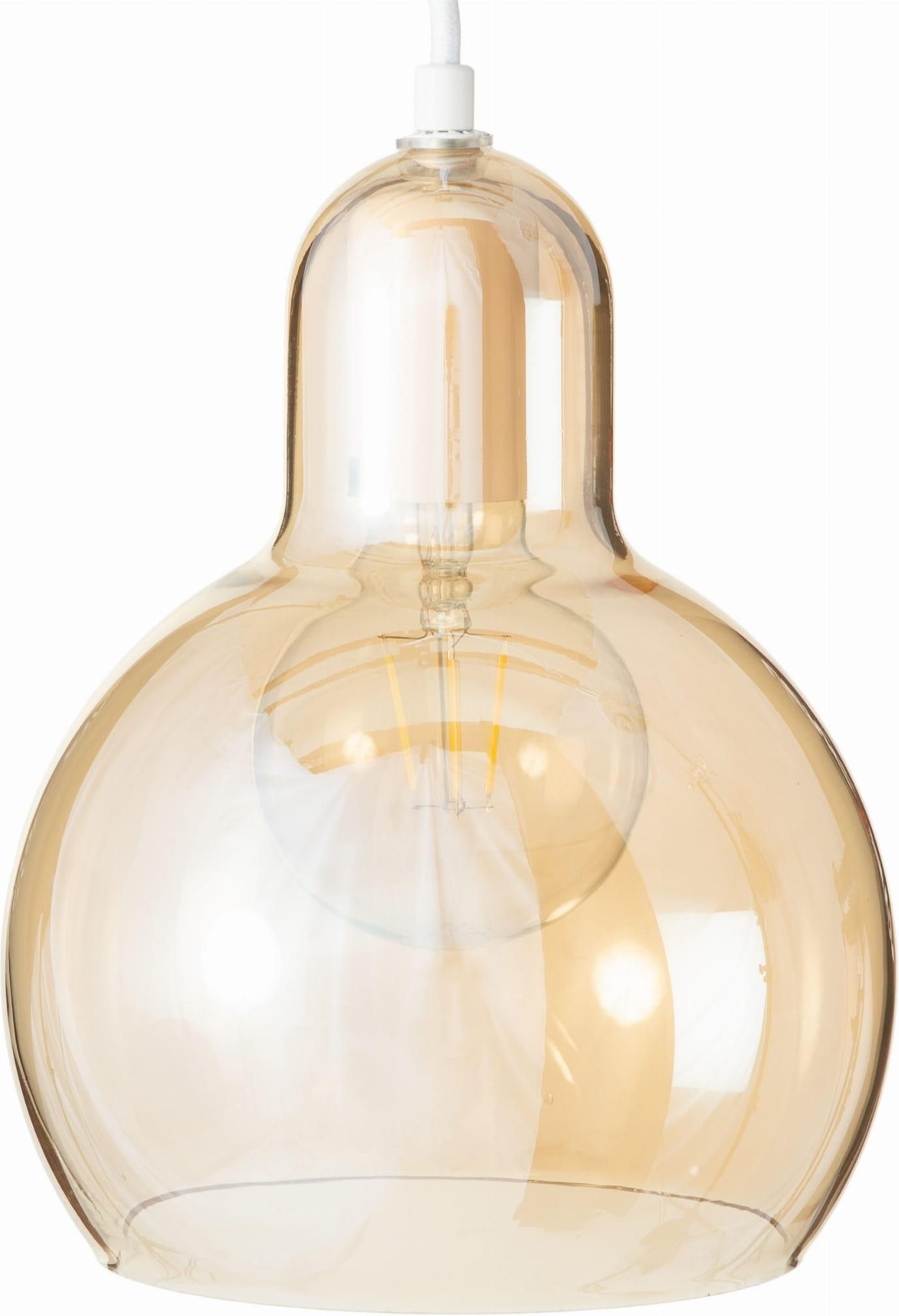 Lampa wisząca szklana bursztynowa amber Pera - Opinie i atrakcyjne ceny ...