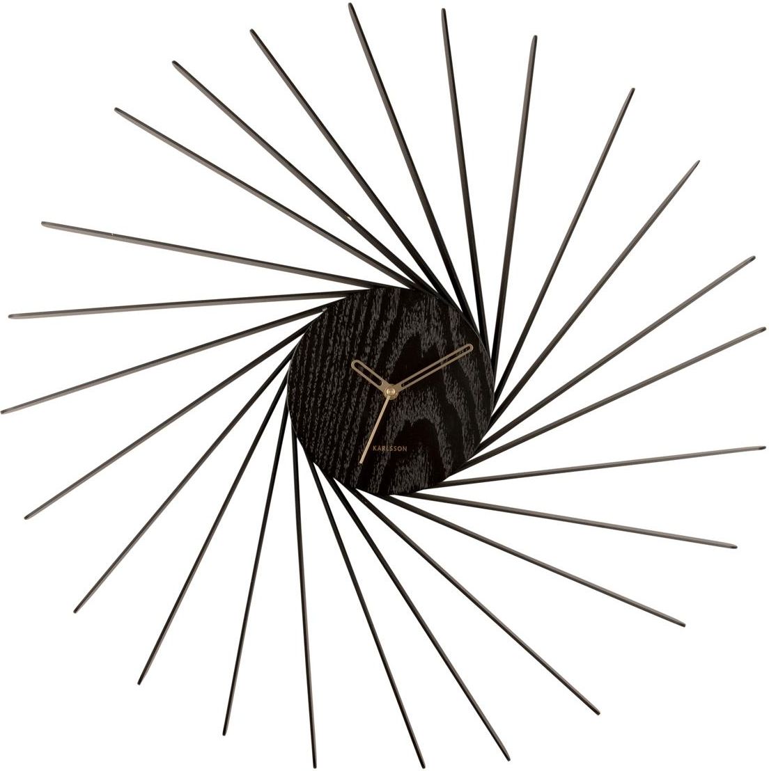Karlsson Wall Clock Helix Xl Wood Veneer Black (Ka5890Bk) - Opinie i ...