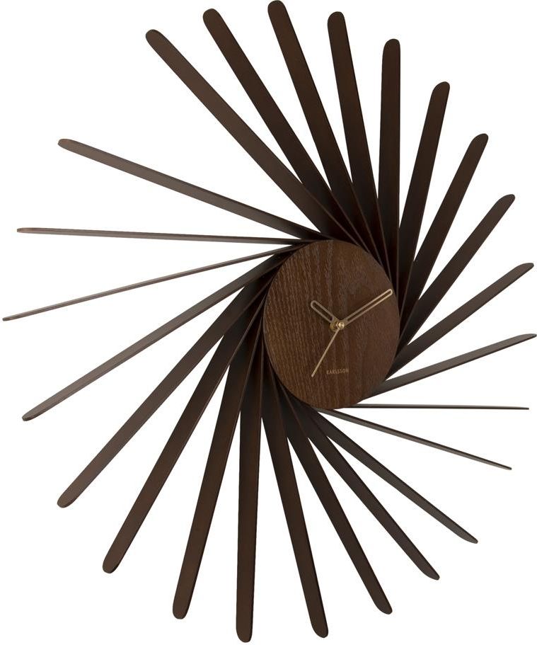 Karlsson Wall Clock Helix Xl Dark Wood Veneer (Ka5890Dw) - Opinie i ...