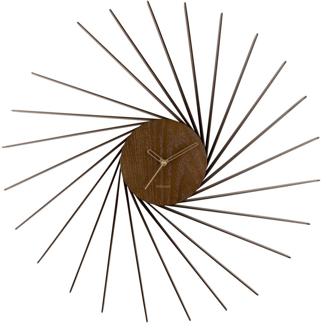 Karlsson Wall Clock Helix Xl Dark Wood Veneer (Ka5890Dw) - Opinie i ...