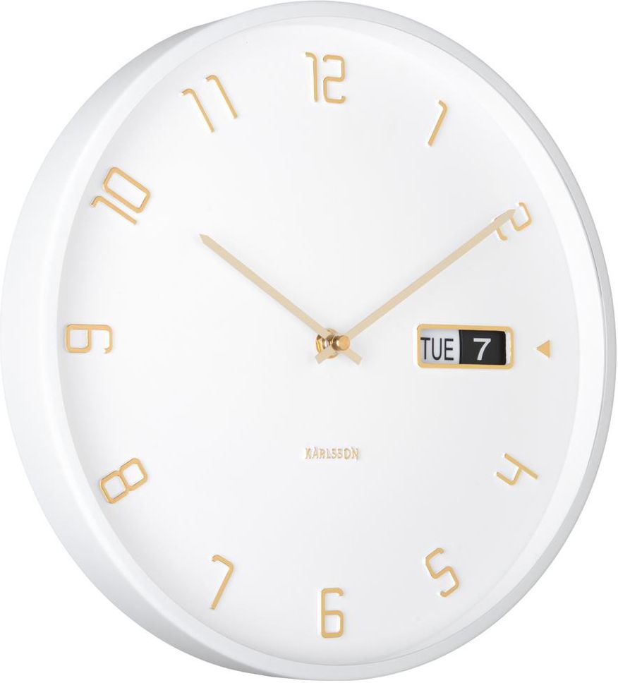Karlsson Wall Clock Data Flip Iron White (Ka5953Wh) - Opinie i ...