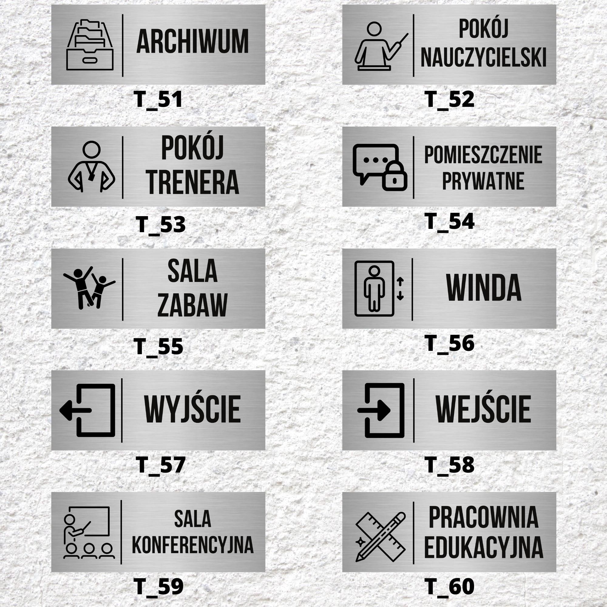 Tabliczka Toaleta Męska 30X10Cm Druk Uv Aluminium Wc Męski Napis ...