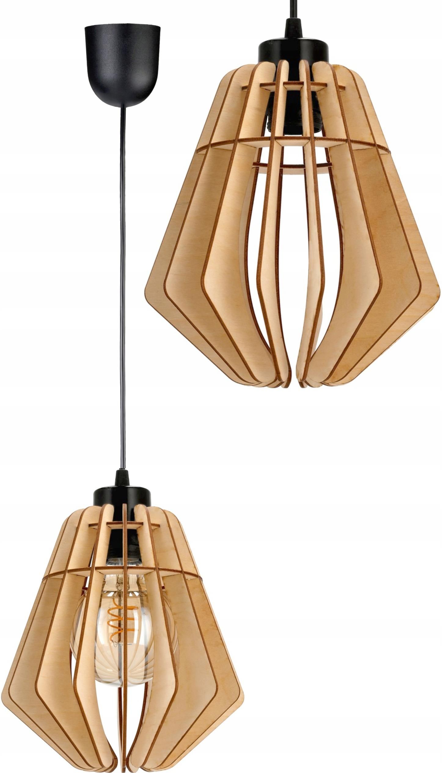 Lampa sufitowa wisząca zwis Loft Drewno na 1x E27 - Opinie i atrakcyjne ceny na Ceneo.pl