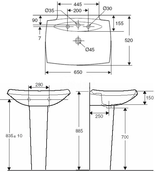 Umywalka Kohler Escale 65x52 19023W-00 - Opinie i ceny na Ceneo.pl