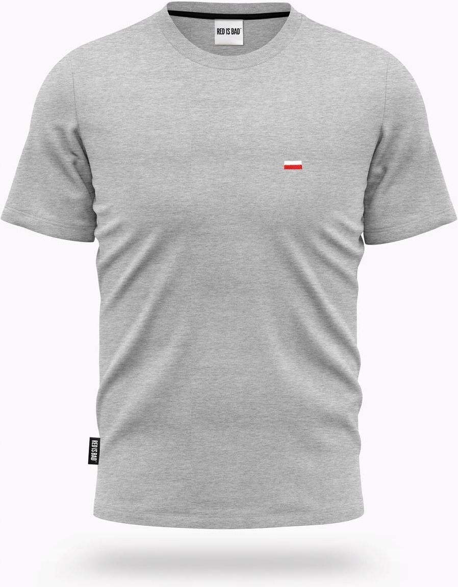 Red is Bad Koszulka męska Flaga Haft Szary L - Ceny i opinie - Ceneo.pl