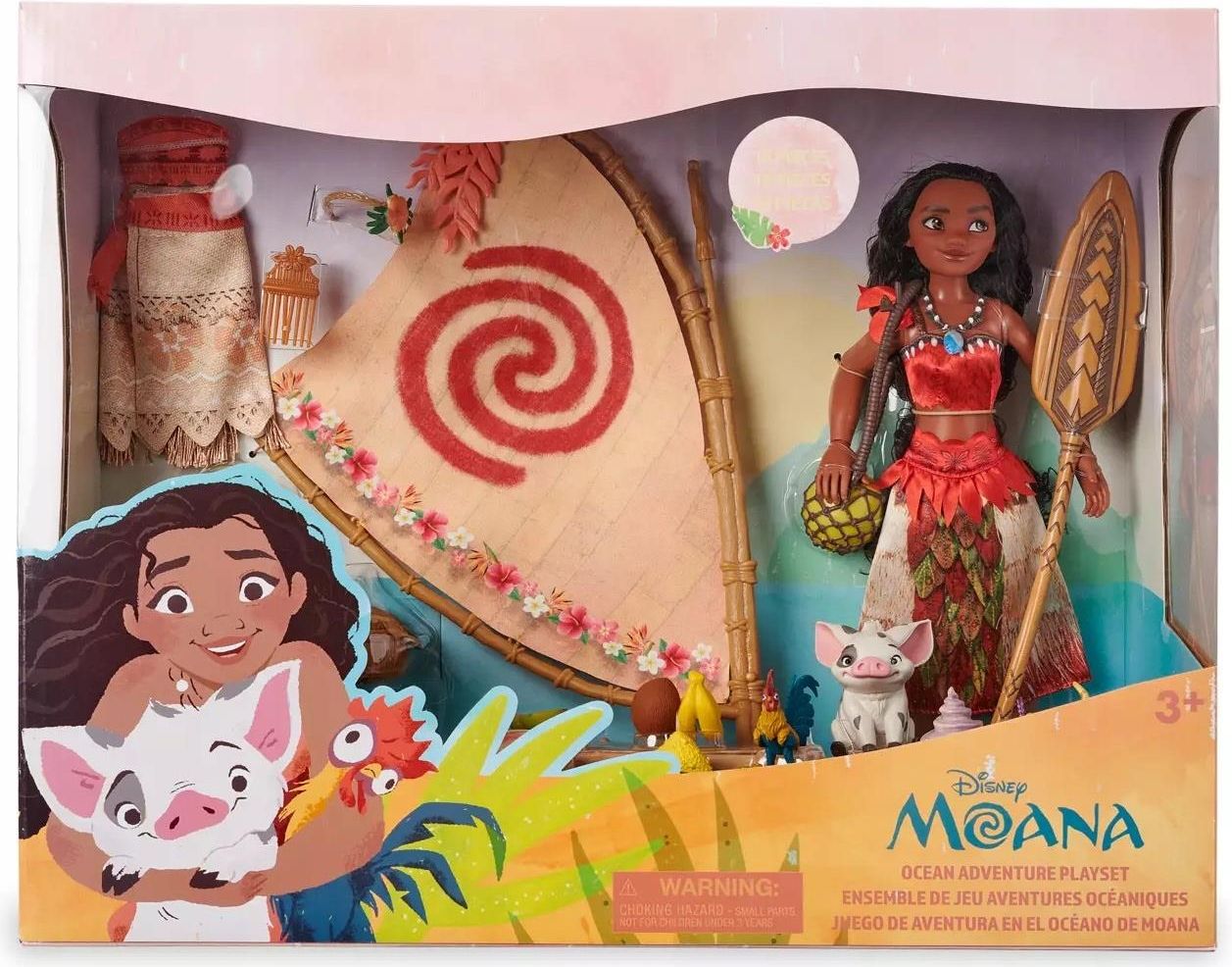Lalka Disney Moana Vaiana Lalka Hei Pua Łódka I Akcesoria Z Store ...
