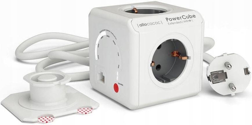 Listwa zasilająca Allocacoc 1,5m kostka PowerCube Repeater WiFi ...