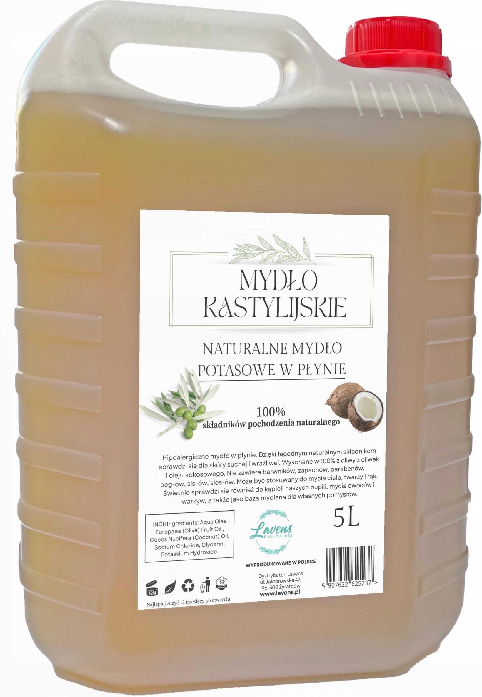 Mydło Lavens Mydło Kastylijskie Oliwkowe Do Mycia Ciała W Płynie ...