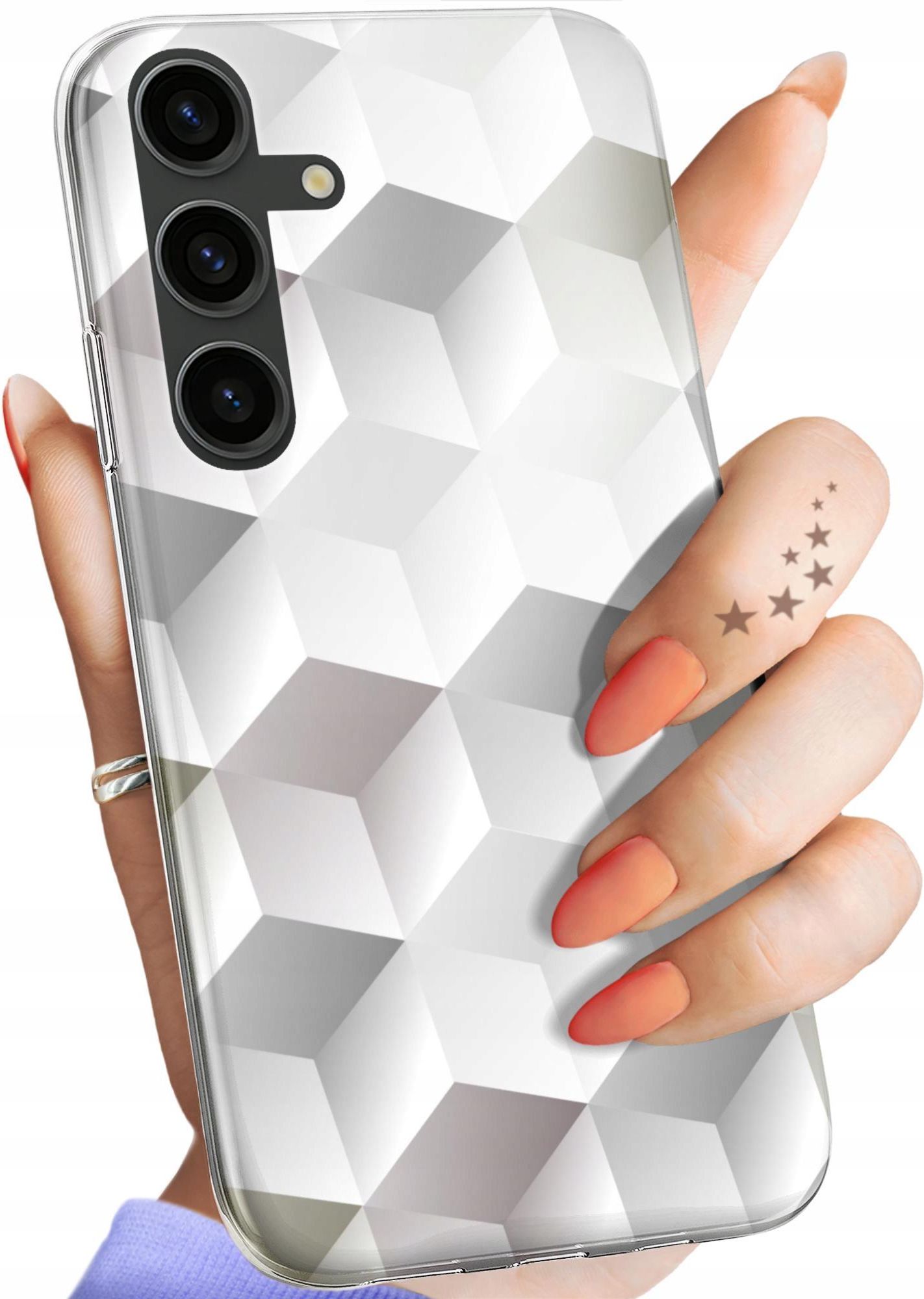 Hello Case Etui Do Samsung Galaxy S24 Wzory 3d Geometryczne Iluzja