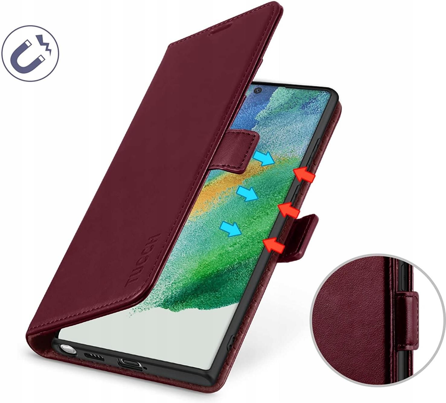 Etui Portfel Skóra do Samsunga Galaxy S22 Ultra - Etui na telefon, ceny i opinie - Ceneo.pl