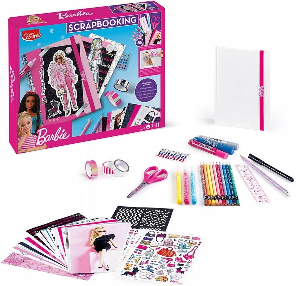 Maped Scrapbooking Dla Dzieci Zestaw Kreatywny Plastyczny Barbie ...