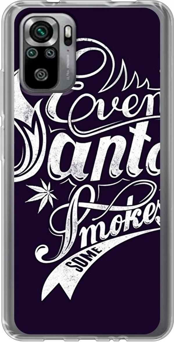 Soft case Xiaomi Redmi Note 10 Even Santa Smokes - Etui na telefon ...