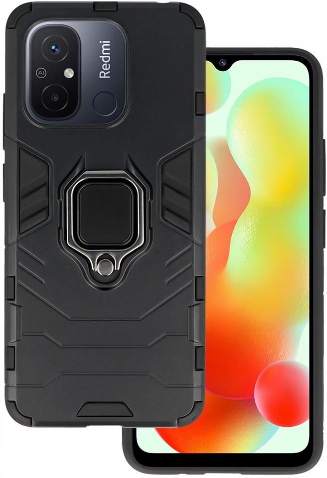 Ring Armor Case do Xiaomi Redmi 12C/11A Czarny - Etui na telefon, ceny ...