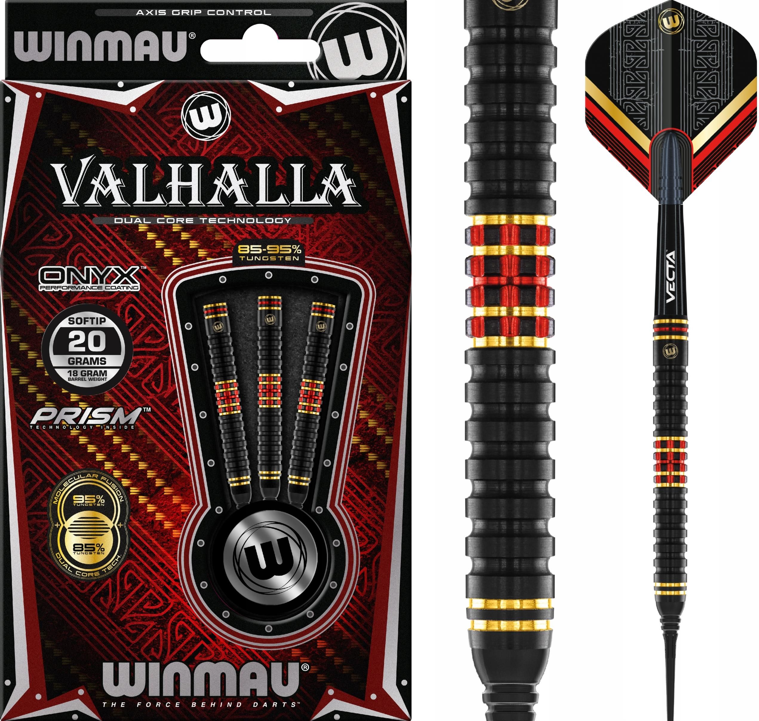 Lotki Rzutki Dart Winmau Valhalla 85/95% Wol 20G - Ceny i opinie - Ceneo.pl